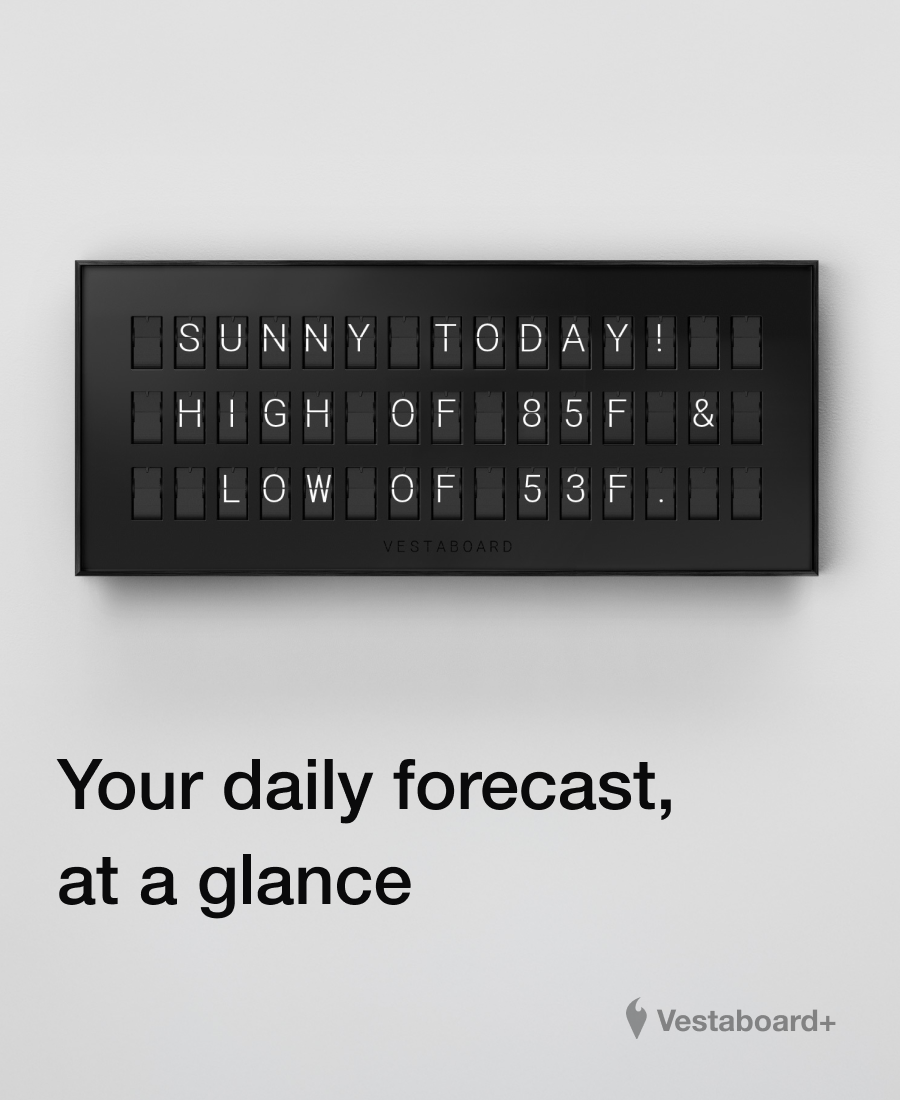 Vestaboard Note - Set the tempo for the ones you love